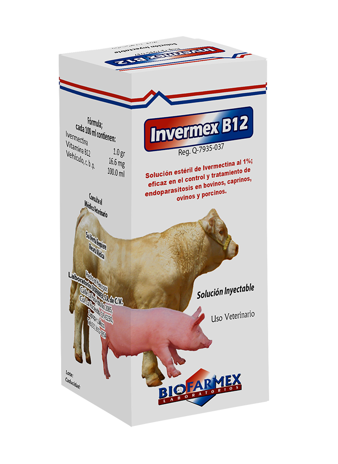 BIOFARMEX - DESPARASITANTES - INVERMEX B12